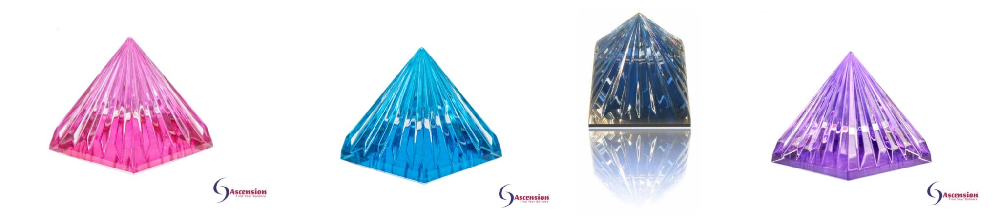 Die LichtKristall-Pyramiden 60x60 und 80x80mm - Ascension